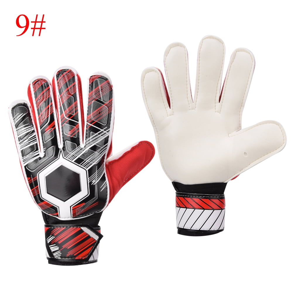 Latex Nylon PU Finger Protection Soccer Goalkeeper Gloves for Adult ...