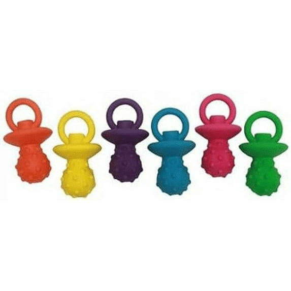 Latex Pacifier Dog Squeaker toy Size:Pack of 3 - Walmart.com