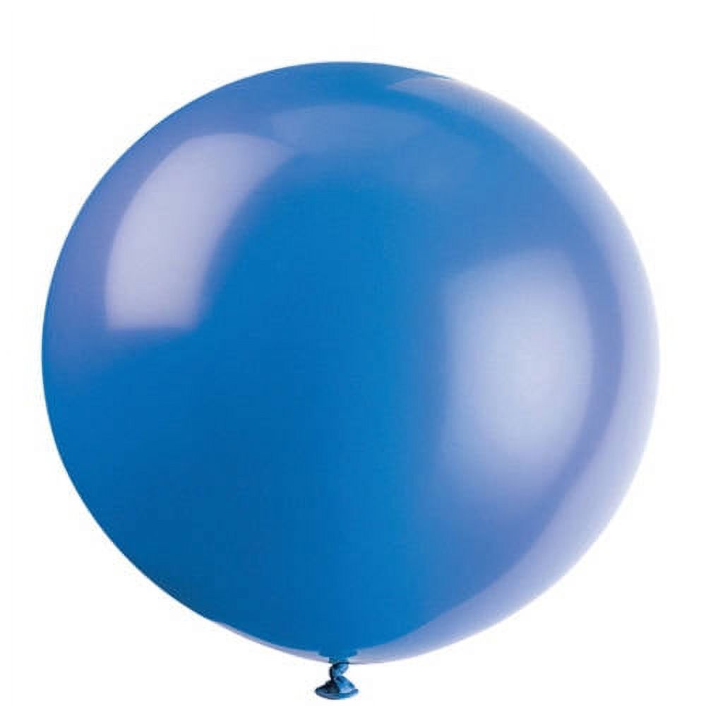 Latex Round Giant Balloons, 36 in, Evening Blue, 6ct - Walmart.com
