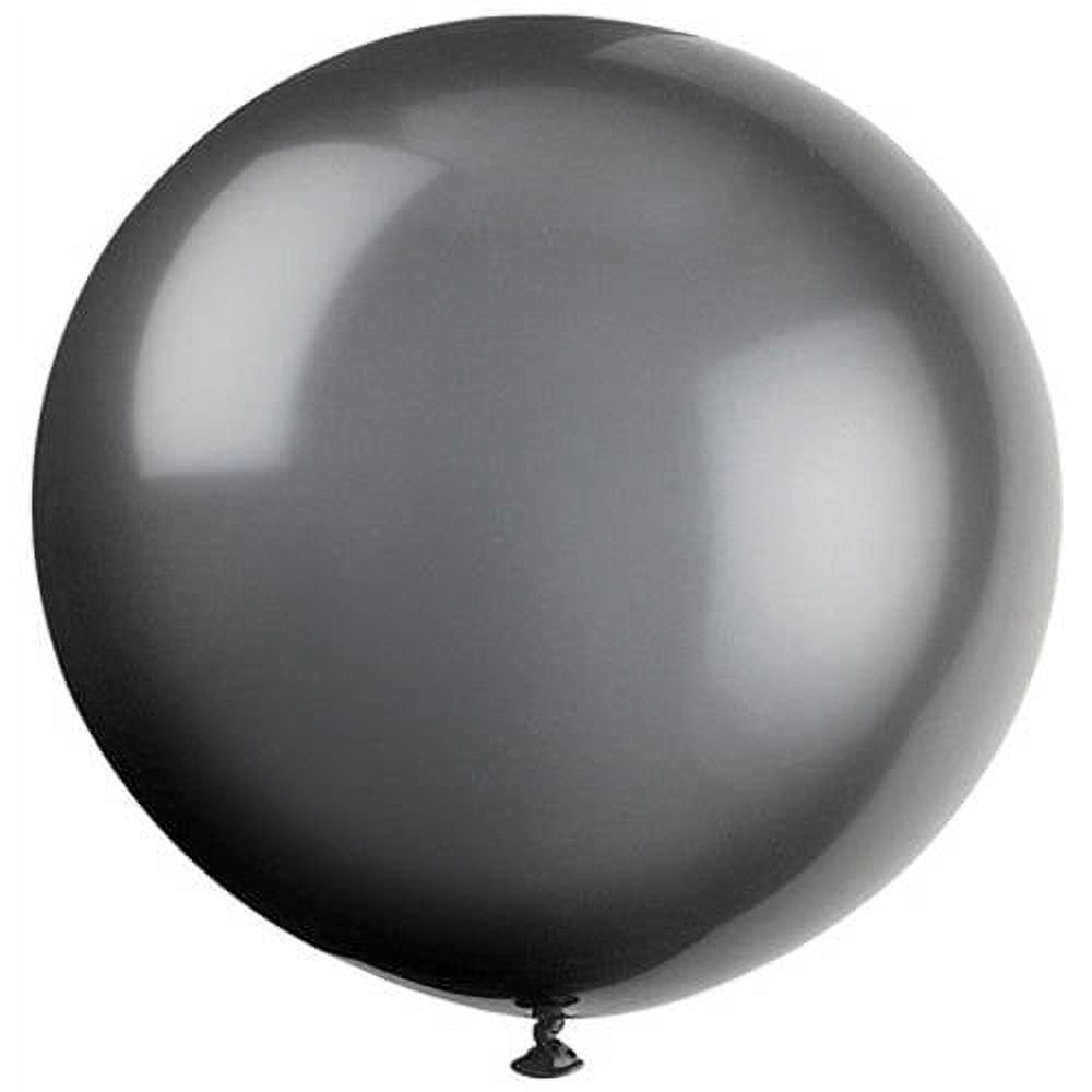 Latex Round Giant Balloons, 36 in, Phantom Black, 6ct - Walmart.com