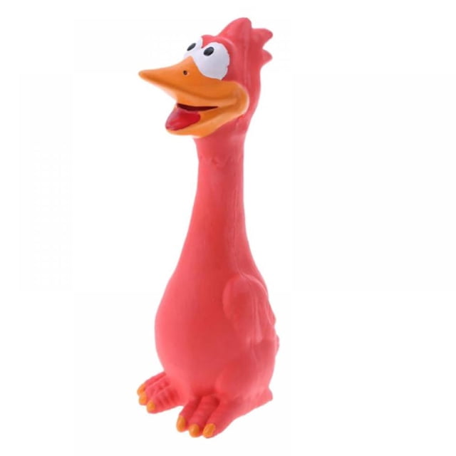 Latex Rubber Chicken Duck Squeaky Dog Toys Interactive Funny and Non ...