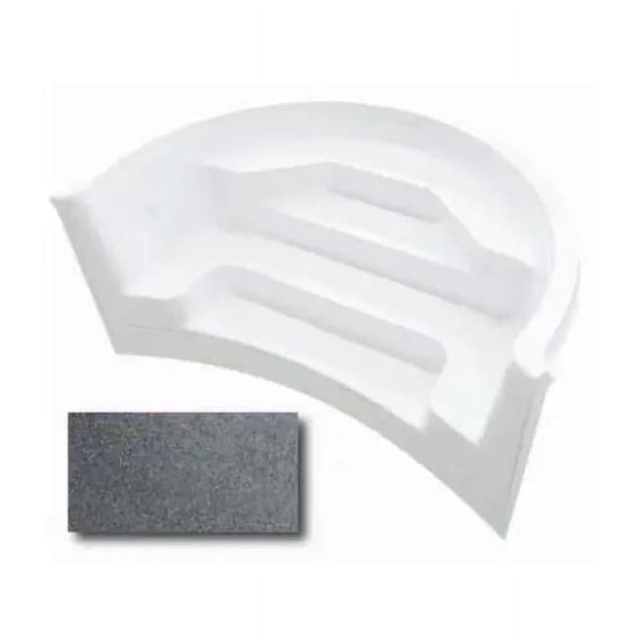 Latham Pool Products STPRM89GG1 8 ft. Curved Roman In Ground Step ...