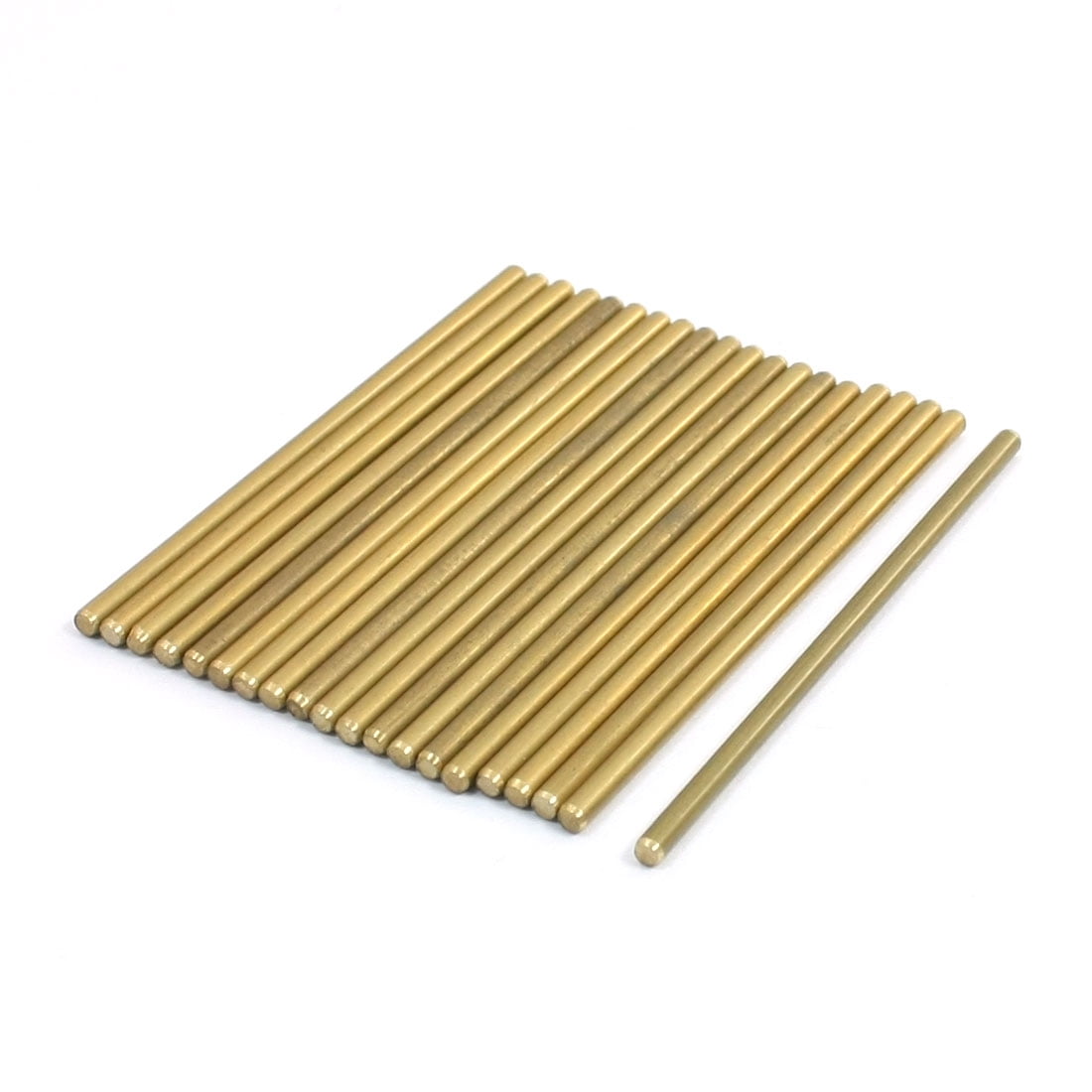 Lathe 50mm x 2mm Brass Axle Round Stock Drill Rod Bar 20Pcs - Walmart.com