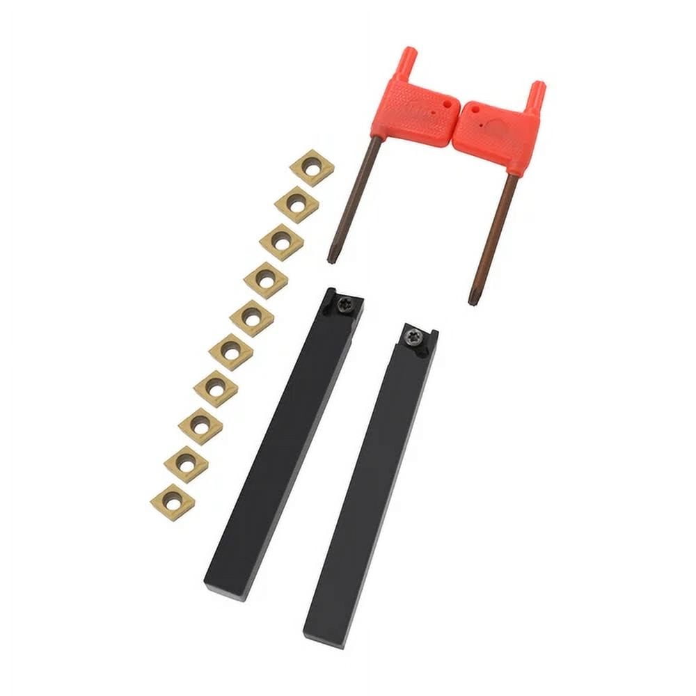 Lathe Carbide Inserts Tool & Holder Wrench Mini Lathe Set Turning ...