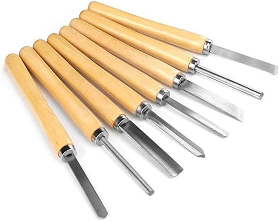 Lathe Chisel Set, Wood Turning Bowl Gouge Set With High Speed Steel ...