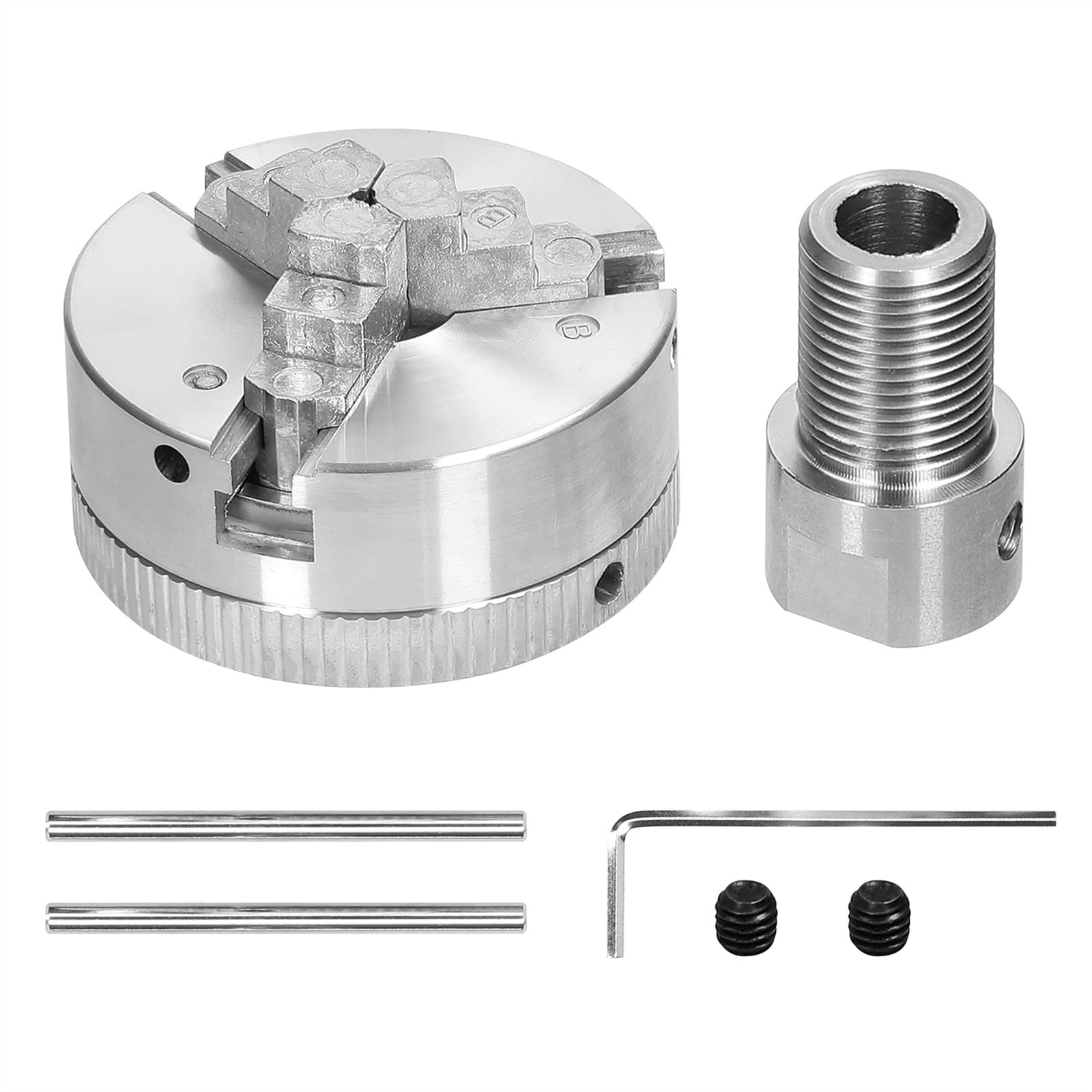 Lathe Chuck 3 Jaws/4 Jaws Manual Self-Centering Mounting Bolt For ...