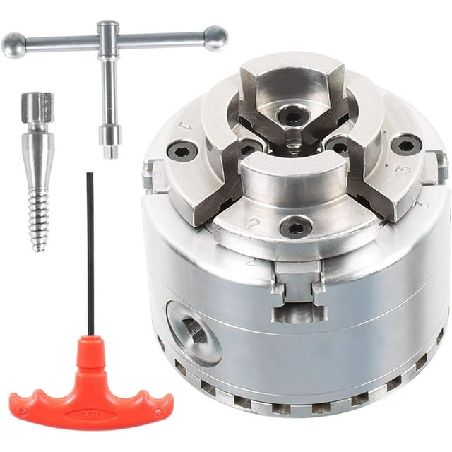 Lathe Chuck Self-Centering 4-Jaw Keyed 1" x 8TPI For the Lathes 2.75 ...