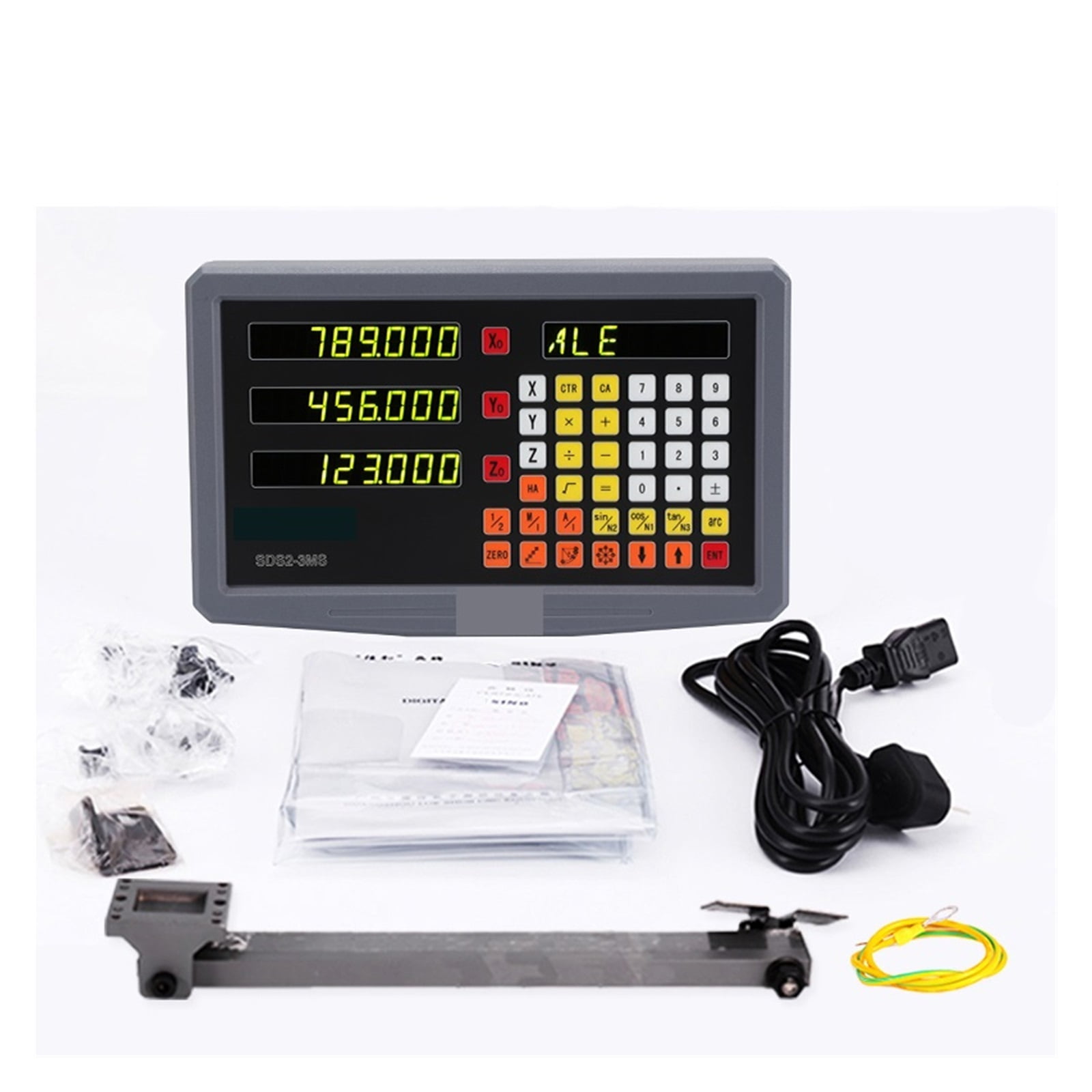 Lathe Linear Scale, 3 Axis Digital Readout Display Set DRO SDS3MS With ...