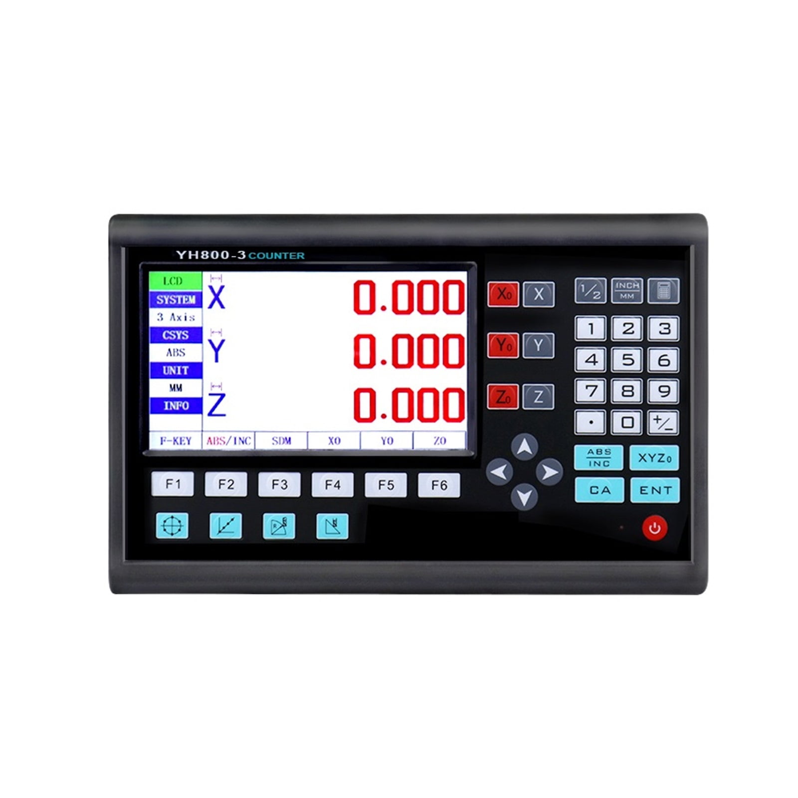 Lathe Linear Scale, Dro Digital Readout BIG LCD Display Set Linear Encoder Linear Scale Kit 5U ...