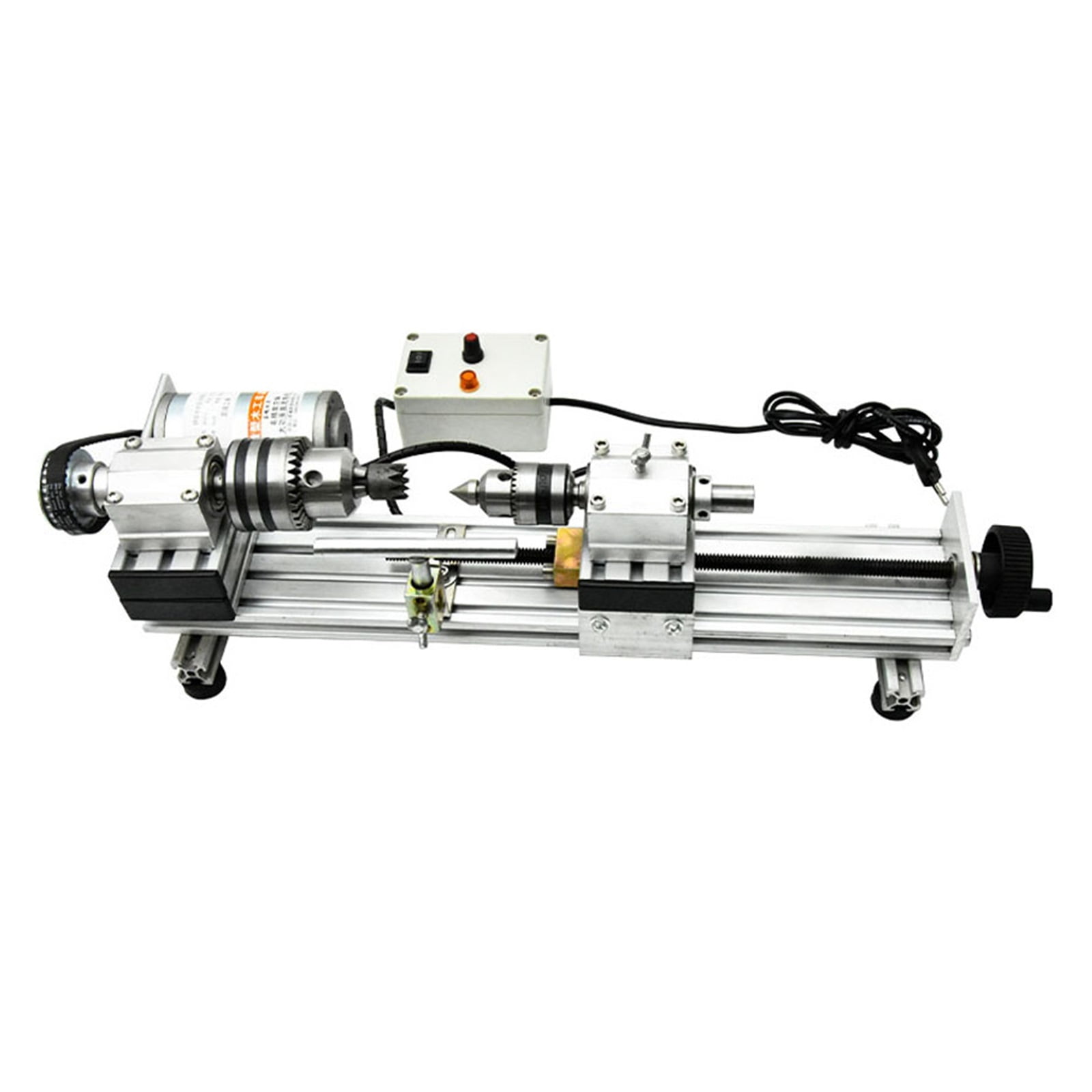 Lathe Polishing Machine Mini Metal Woodworking Lathe Stepless Speed ...