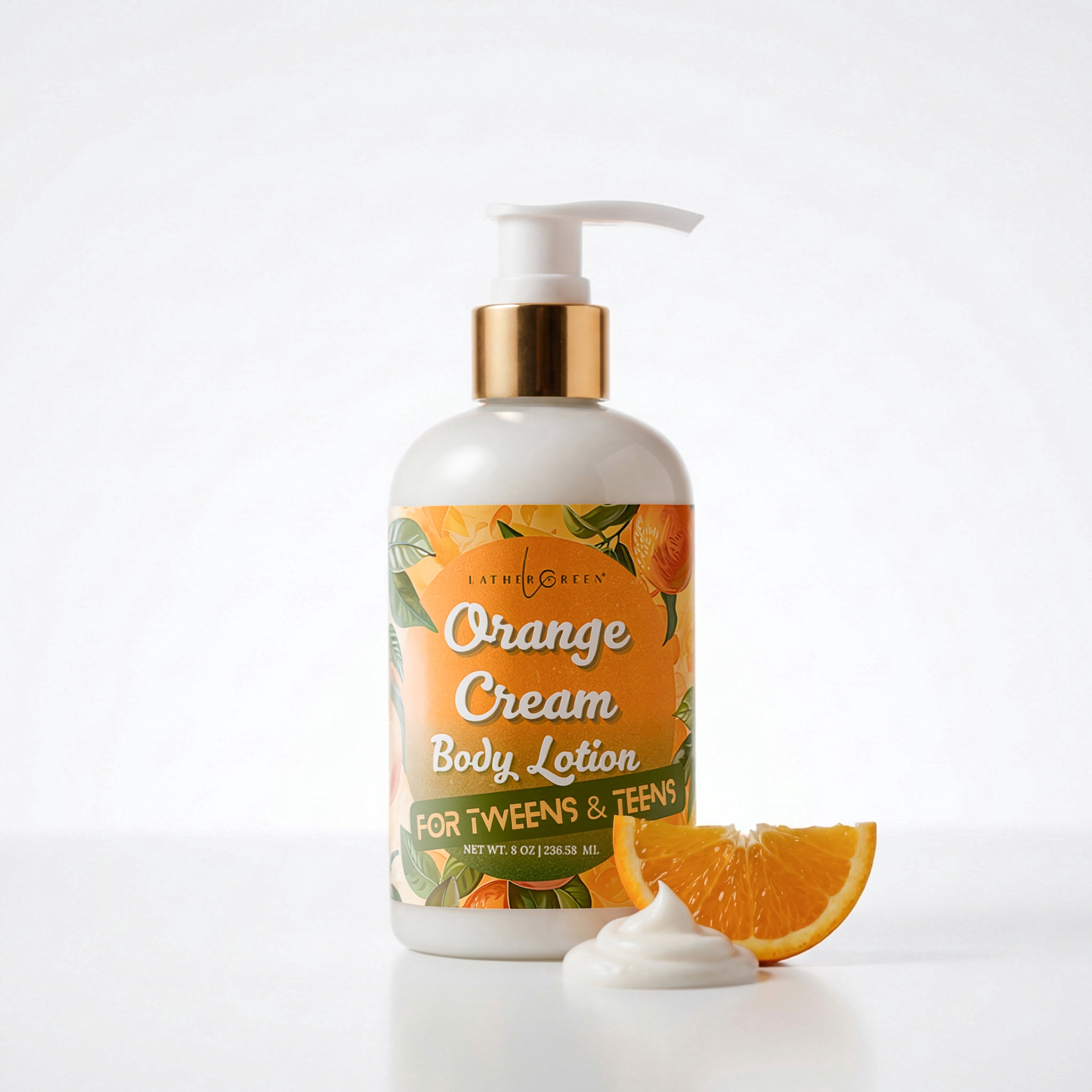 Orange Cream Body Lotion for Teens & Tweens - Moisturizing Sensitive ...