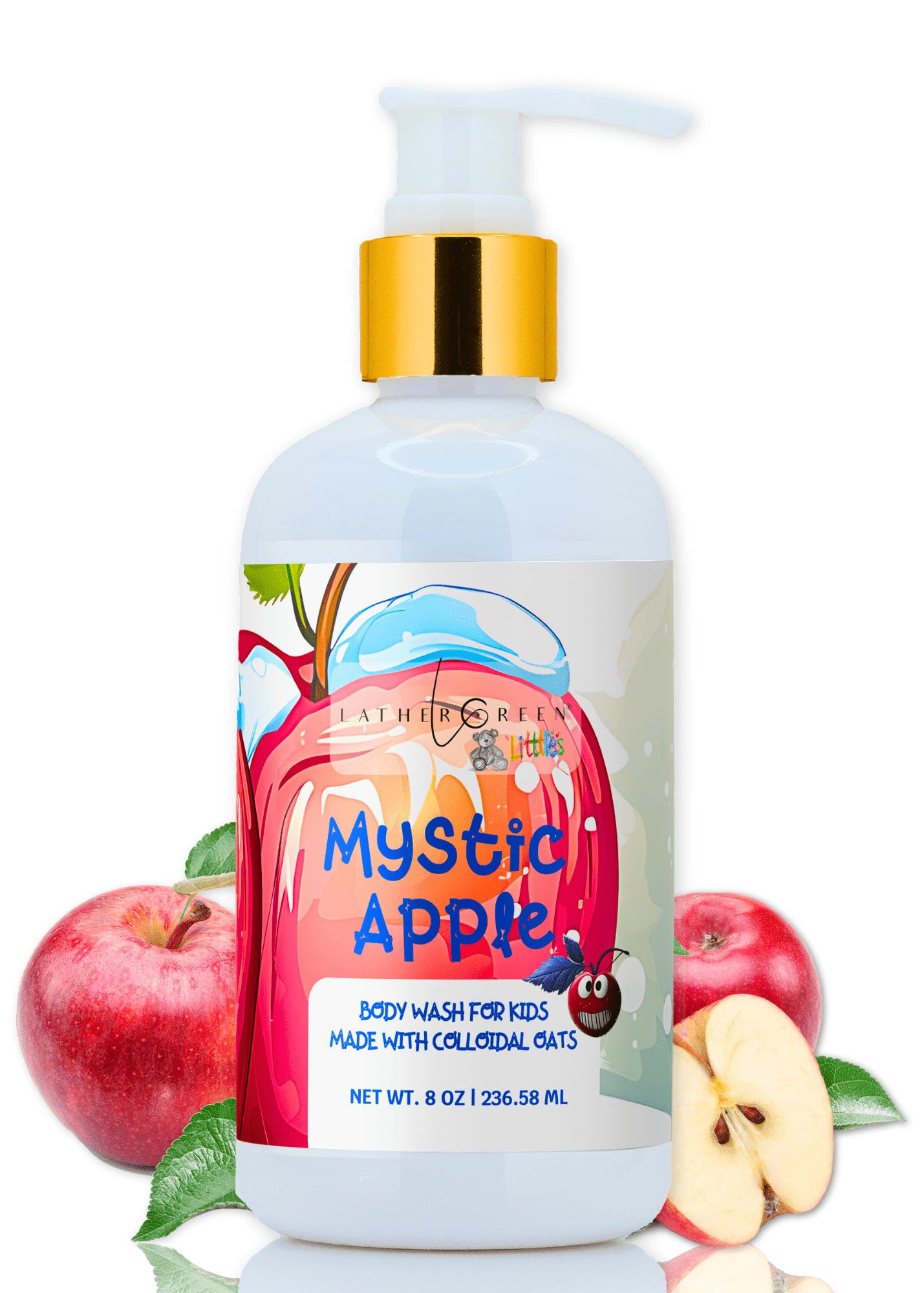 Mystic Apple Kids Natural Body Wash - Gentle and Safe on All Skin with ...