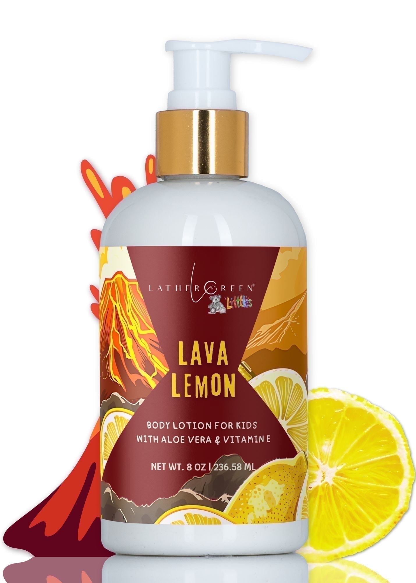 Lava Lemon Kids Natural Body Lotion – Gentle Hydration for Sensitive ...