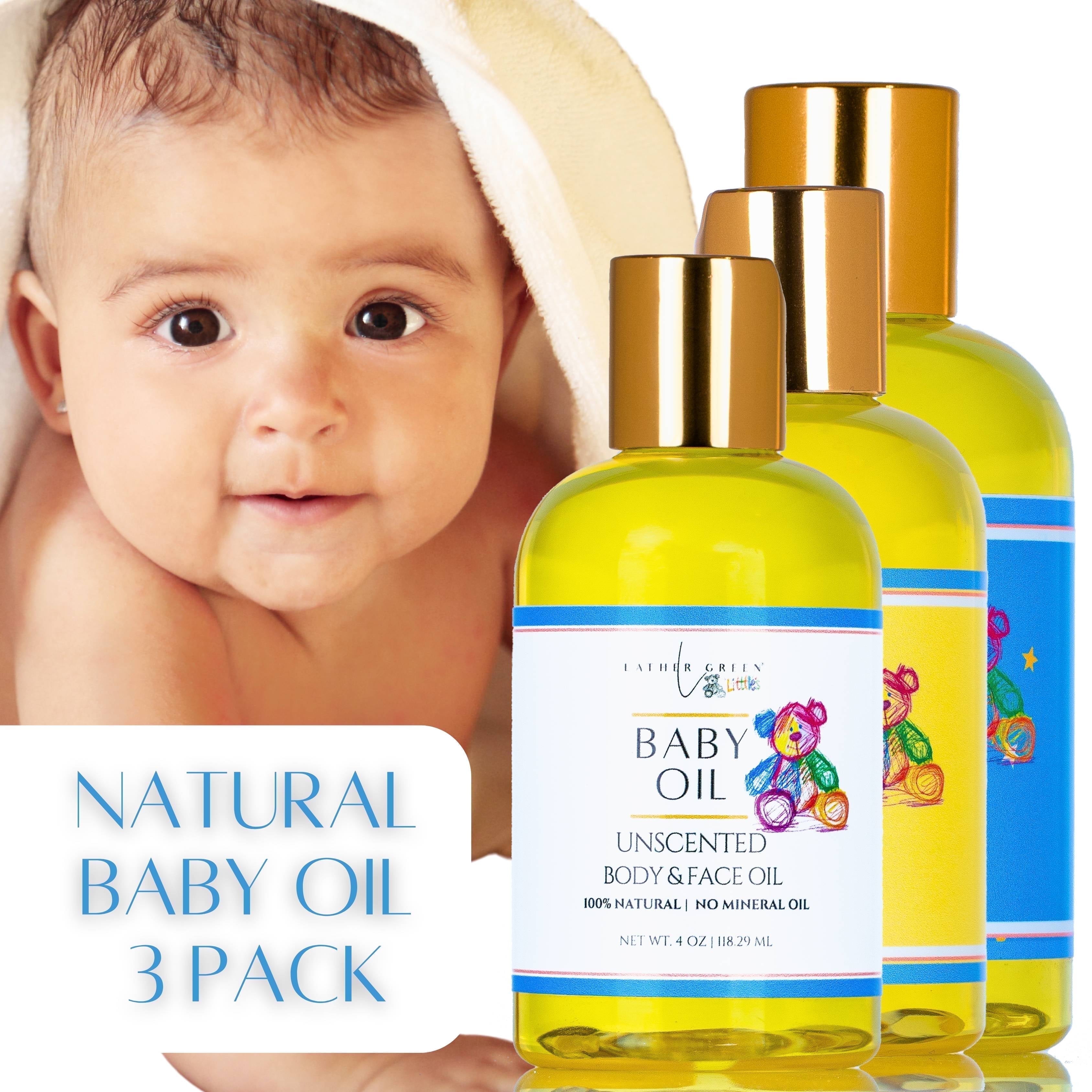Natural Baby Oil Trio – Hypoallergenic, Moisturizing & Soothing for ...