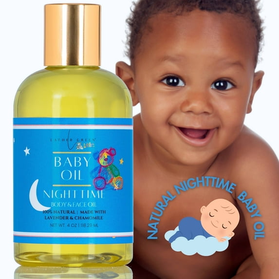 Nighttime Calming Baby Oil - Calms & Hydrates Baby’s Skin with Lavender ...