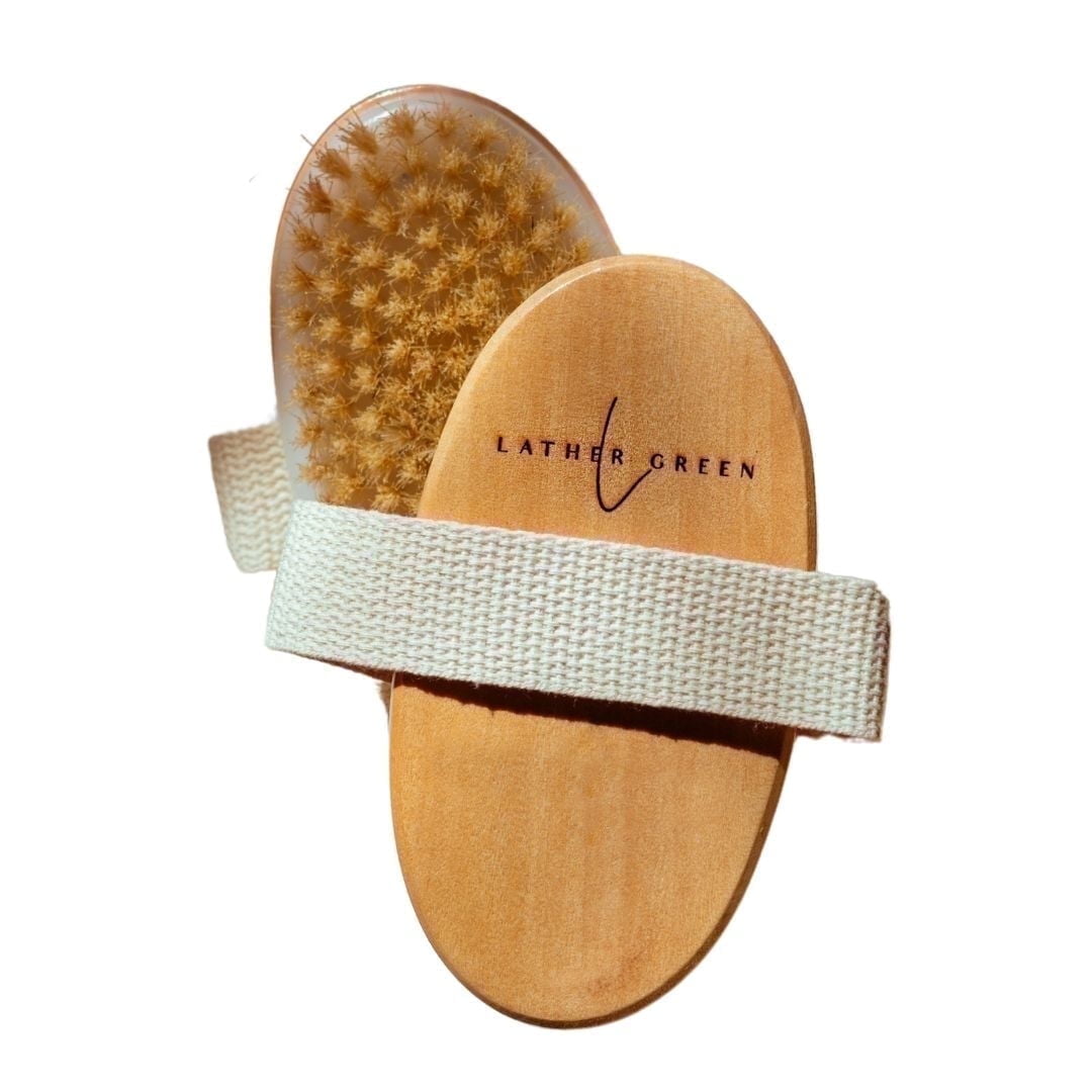 Personalized Body Brush & Back Scrubber w/ Natural Bristle for Adult ...