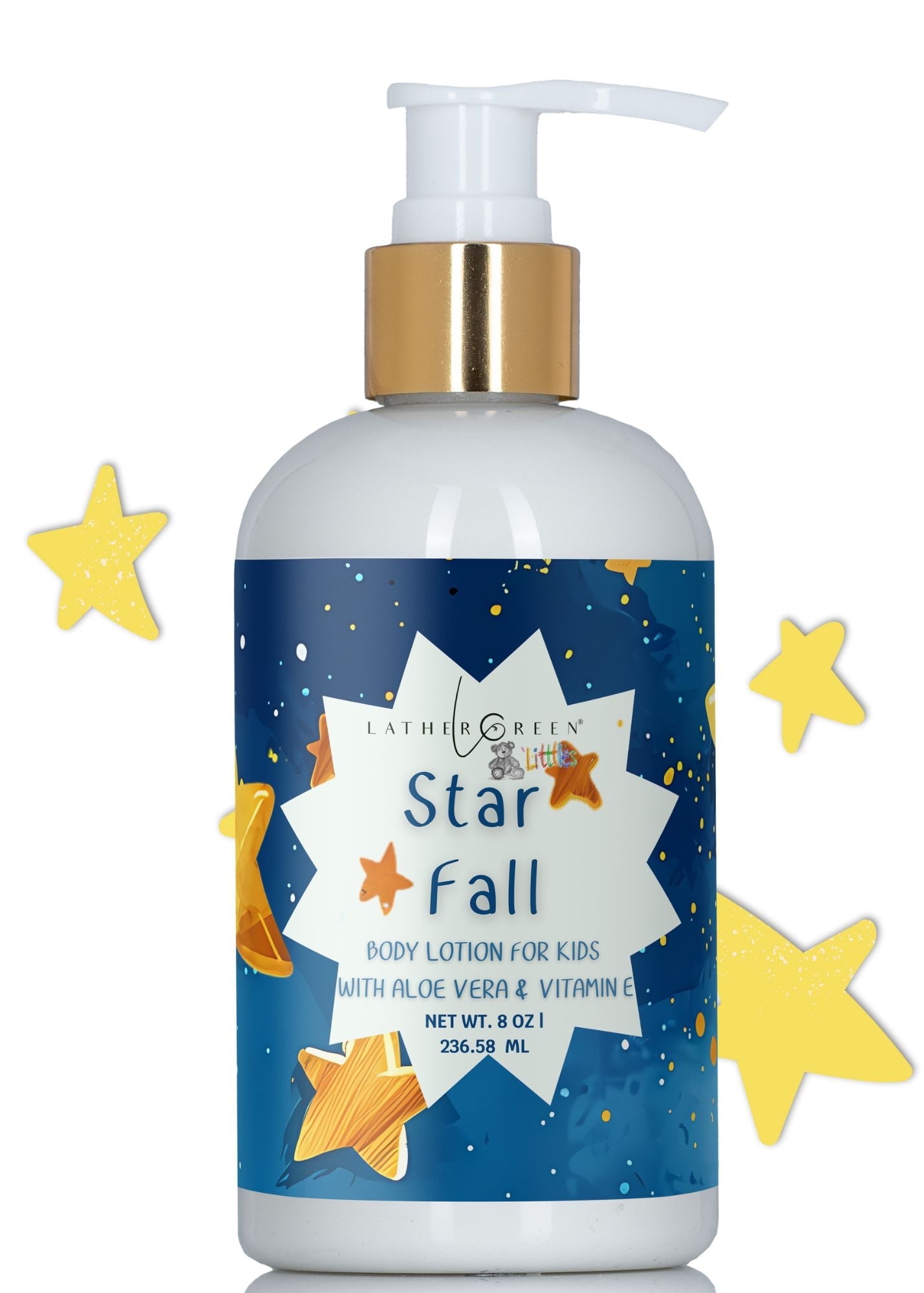 LatherGreen Star Fall Kids Body Lotion, Daily Moisturizing with Vitamin ...