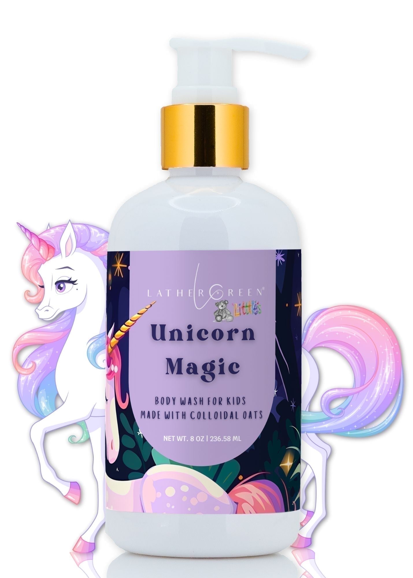 Unicorn Magic Kids Natural Body Wash - Gentle & Safe for All Skin ...
