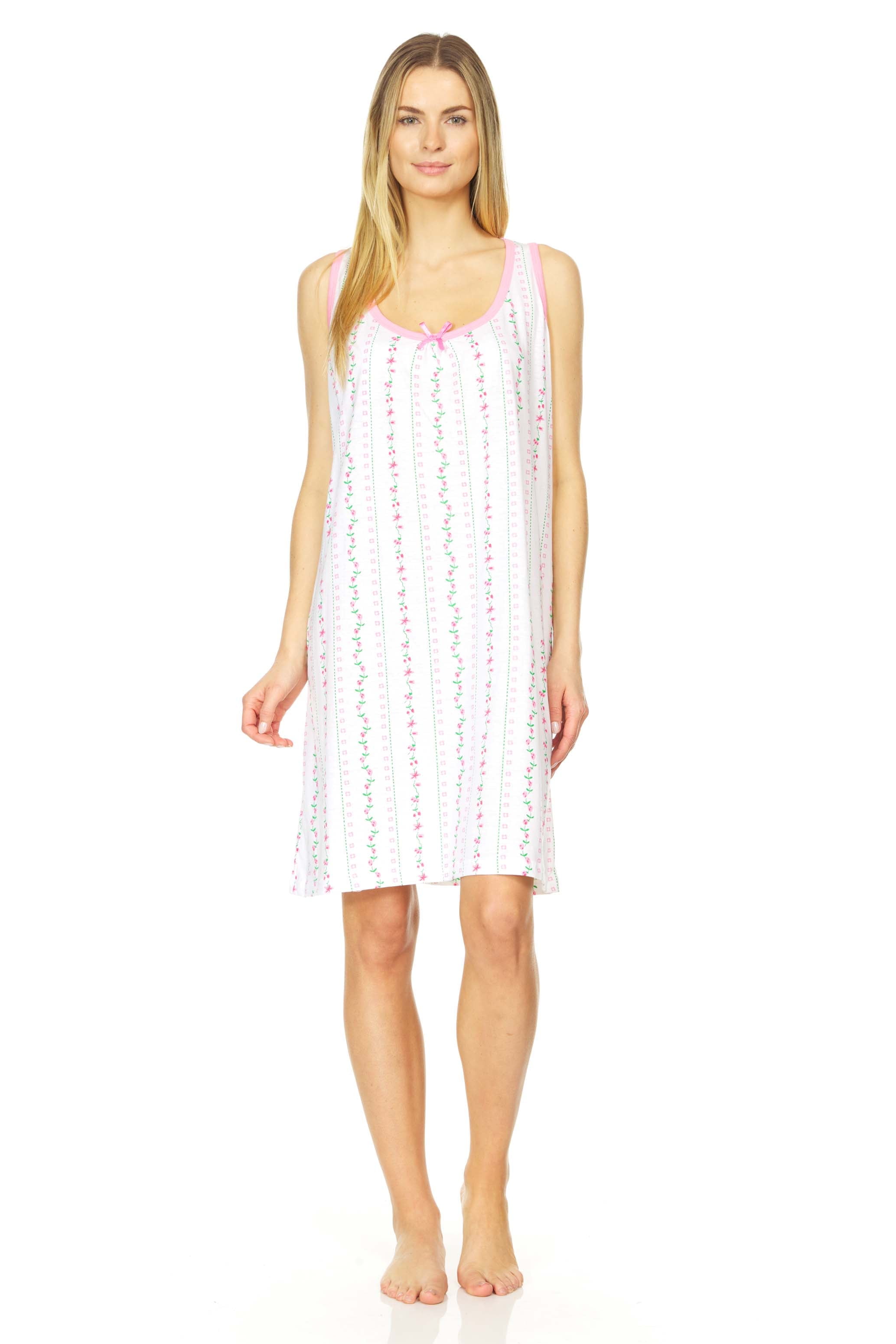 Lati Fashion Women Nightgown Sleeveless Female Nightgowns & Sleepshirts ...