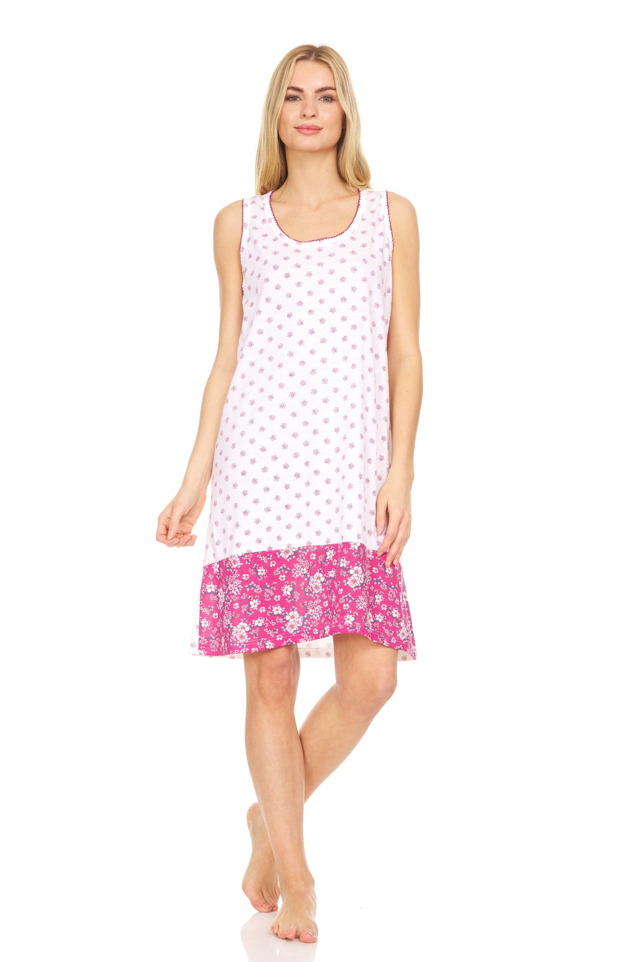 Lati Fashion Women Nightgown Sleeveless Female Nightgowns & Sleepshirts ...