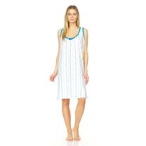 JWD Womens Sleepwear Short Sleeve Nightgown Soft Sleepshirt Pleated ...