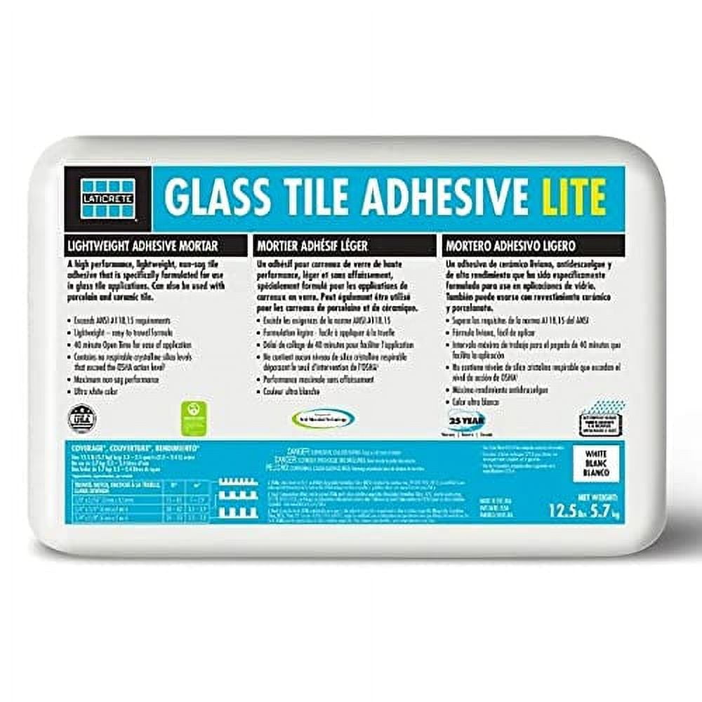 Laticrete Glass Tile Adhesive Lite - Walmart.com
