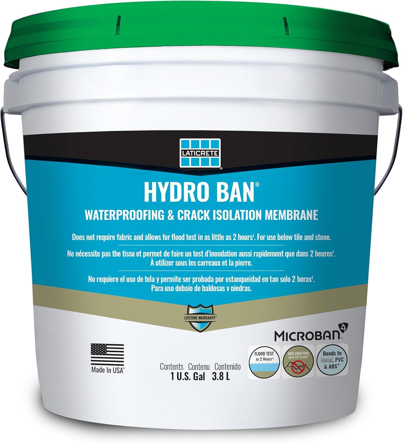 Laticrete Hydro BAN Waterproofing/Crack Isolation Membrane Mini Unit, 1 ...