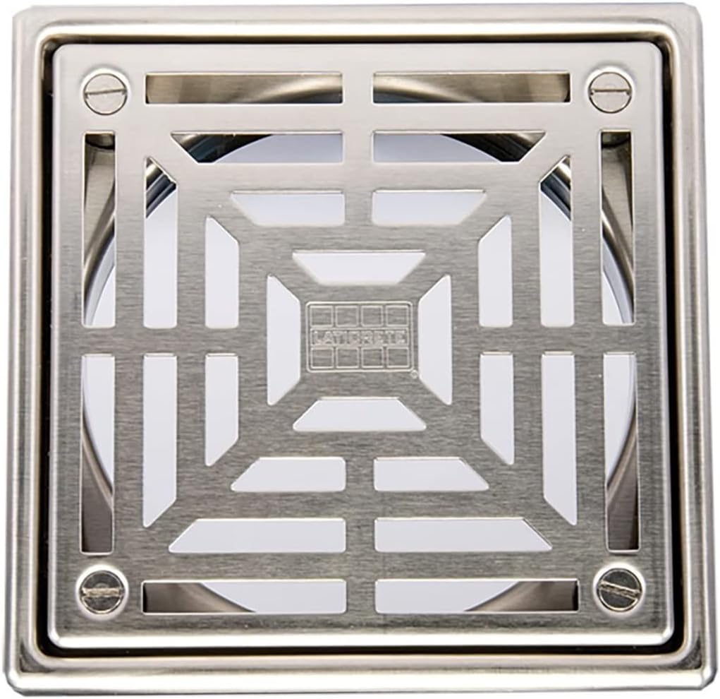 Laticrete Hydro Ban Drain Grate 4"x4" (Brushed Stainless Steel ...