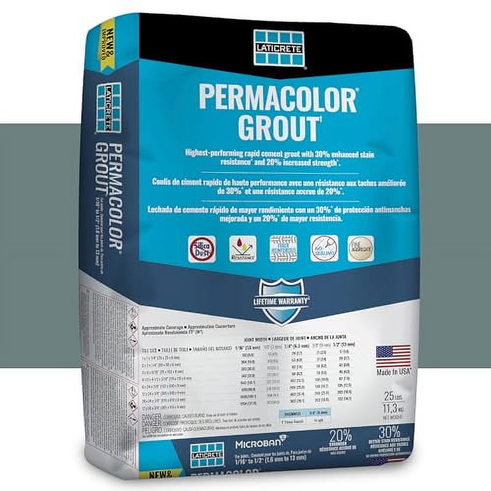 Laticrete PERMACOLOR Grout, Platinum 25 lb. - Walmart.com