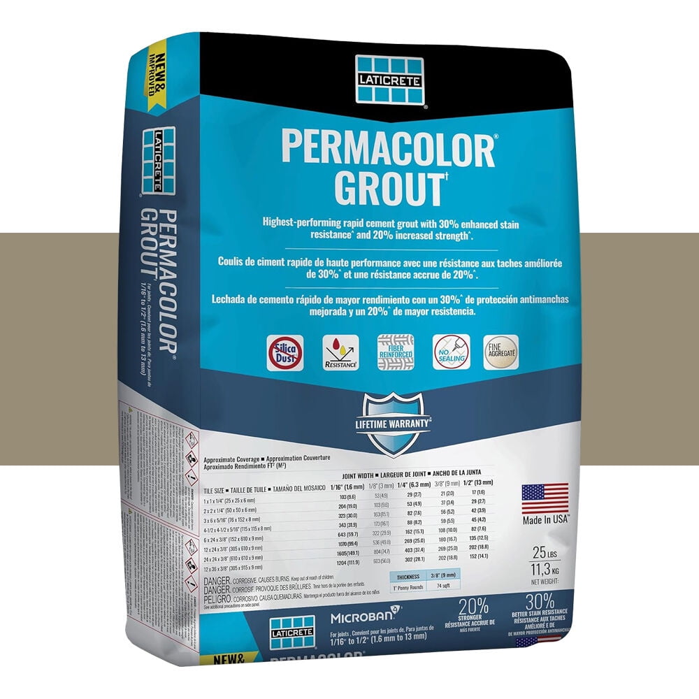 Laticrete PermaColor Grout, Desert Khaki - 25lbs - Walmart.com