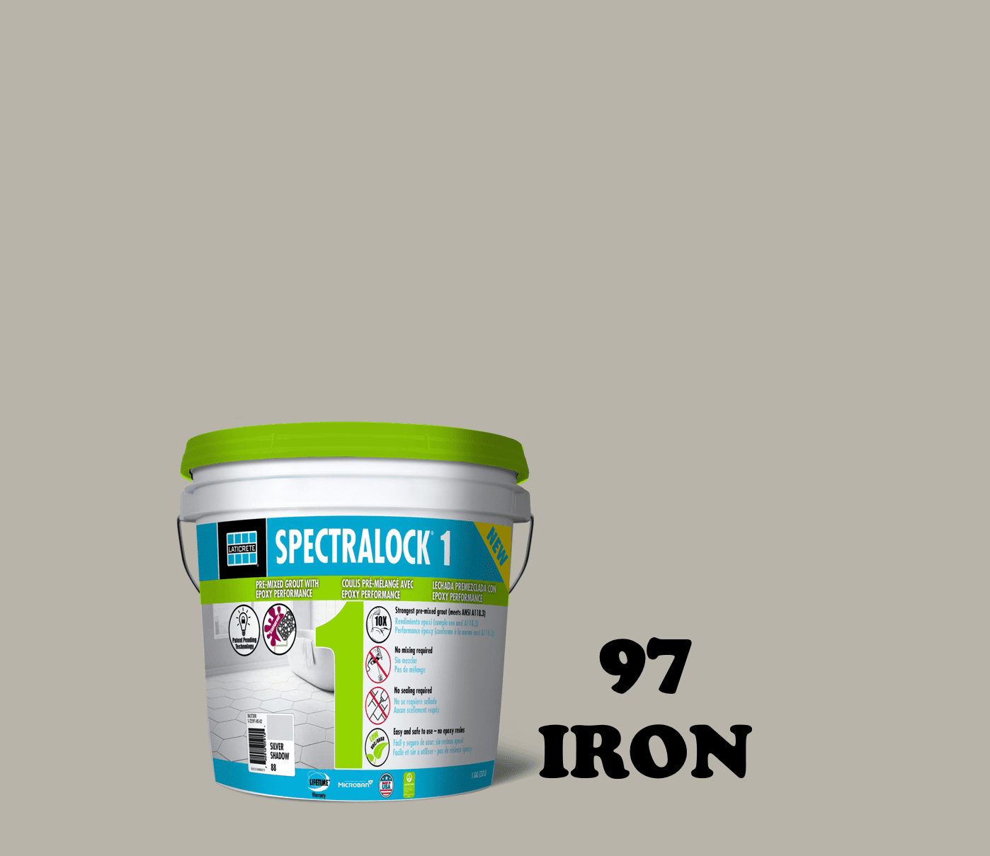 Laticrete Spectralock 1 Pre-Mixed Grout - 1 Gallon - IRON - Walmart.com