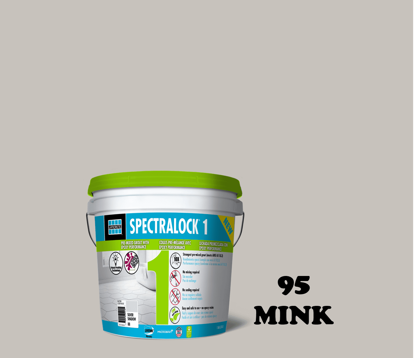 Laticrete Spectralock 1 Pre-Mixed Grout - 1 Gallon - MINK - Walmart.com