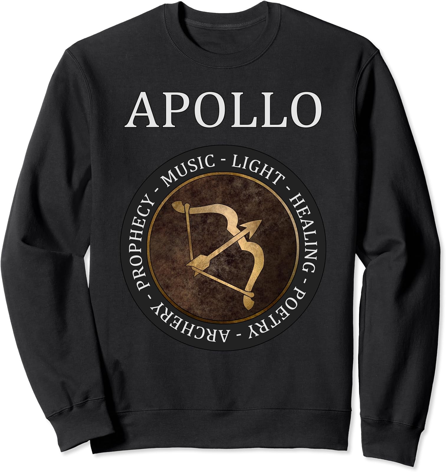 Latimore Apollo Ancient Greek God Bow Of Apollo Symbol Sweatshirt All ...