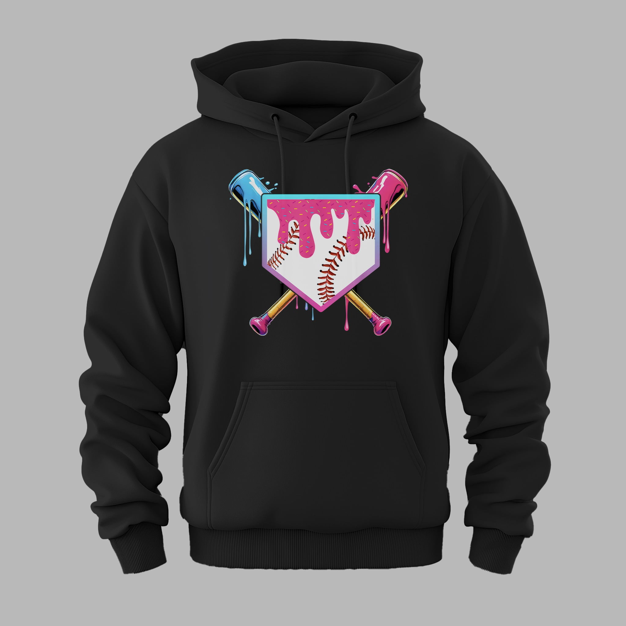 Latimore Baseball Drip For Boys Hoodie - Ice Cream Drip Design, All ...