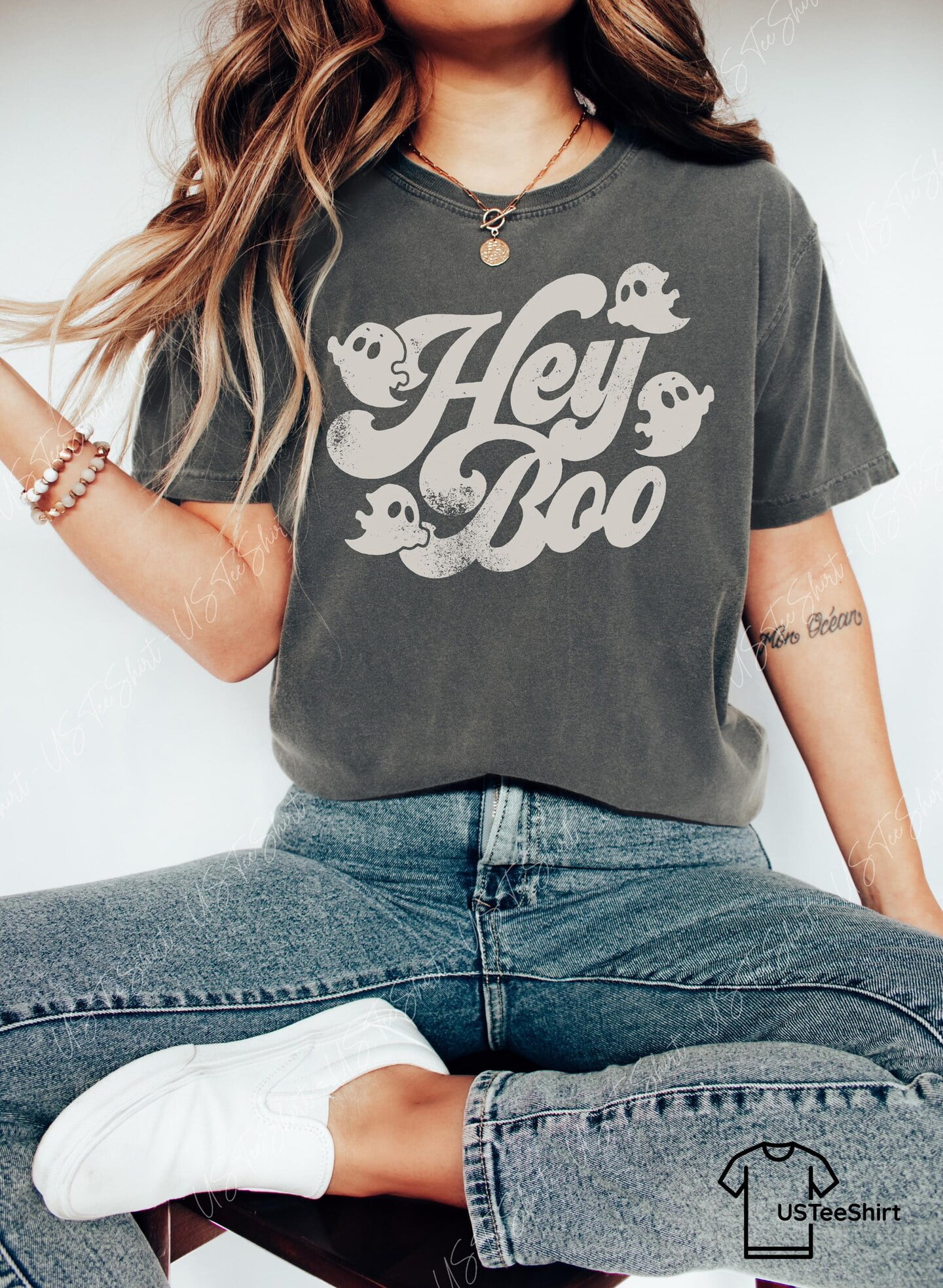 Latimore Hey Boo Shirt, Cute Ghost Shirt, Spooky Season, Happy Holiday ...