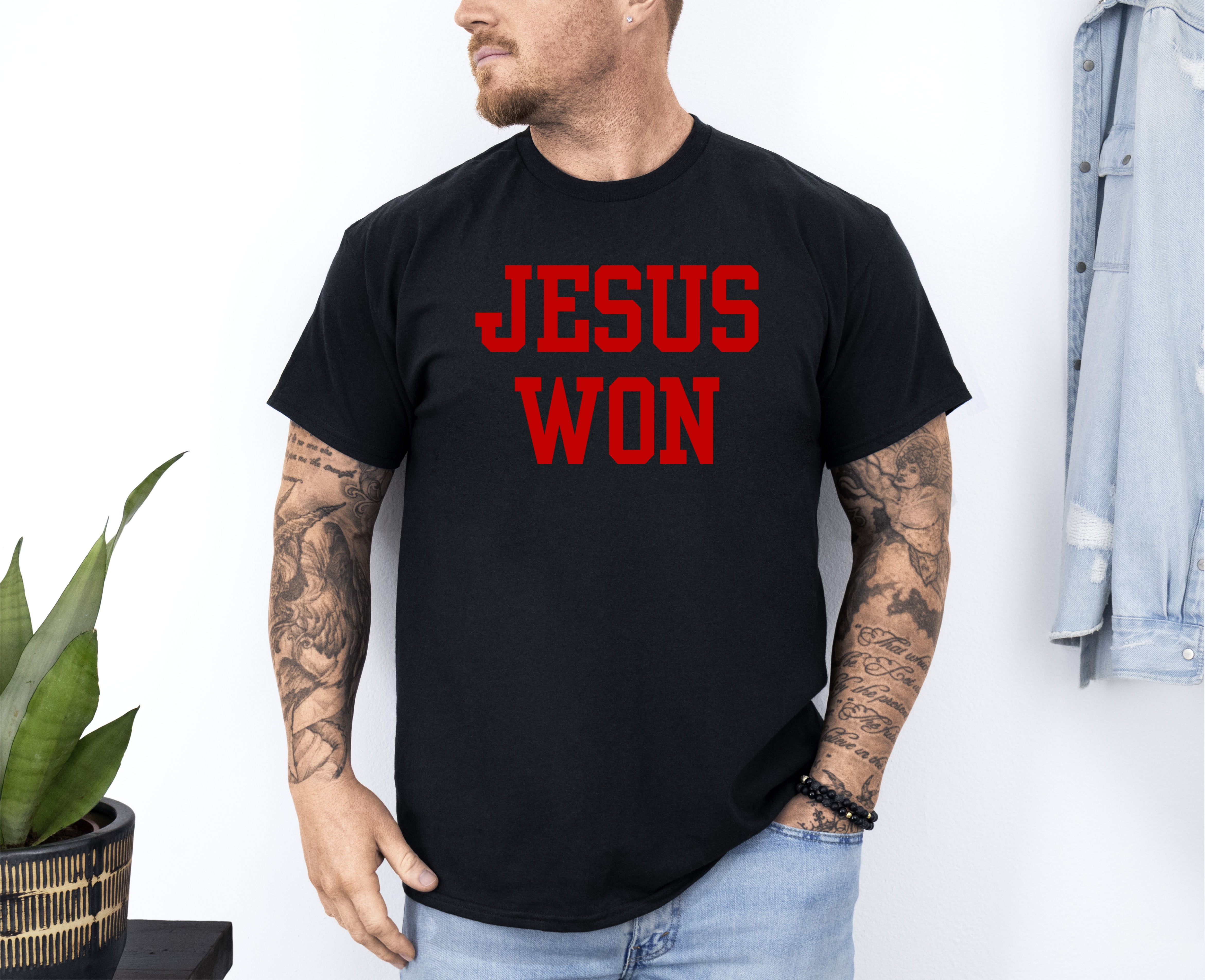 Latimore Jesus Won Tee – Bold Christian Faith Shirt with Bible Verse ...