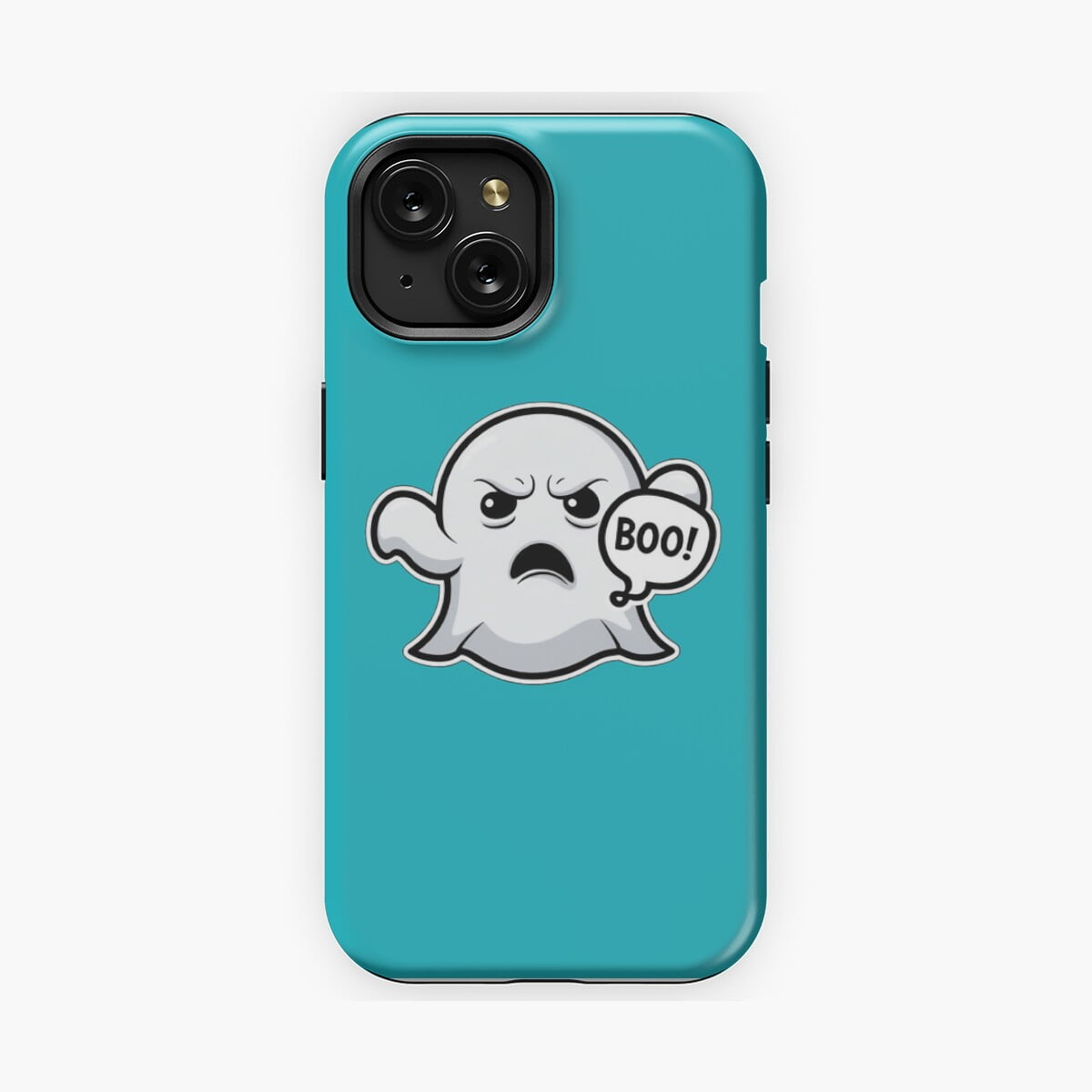 Latimore Protective iPhone Case Angry Ghost Cartoon Illustration Phone ...