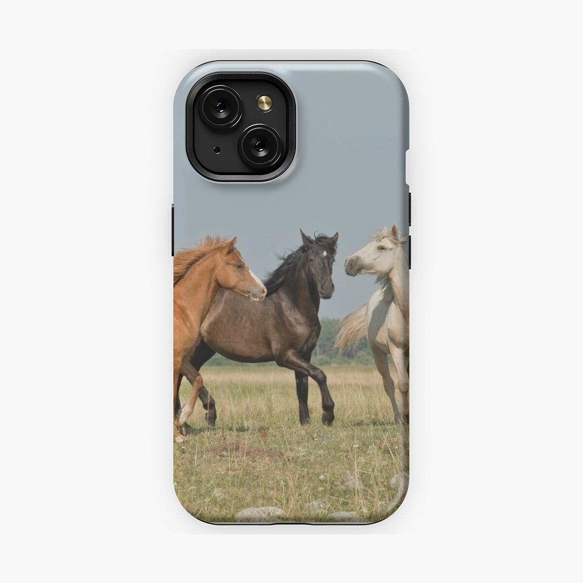 Latimore Protective iPhone Case Beautiful Wild Horses Running Landscape ...