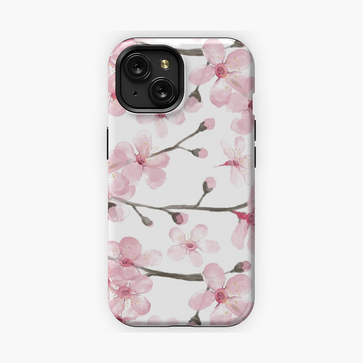 Latimore Protective iPhone Case Cherry Blossom Artwork Magenta Rose ...