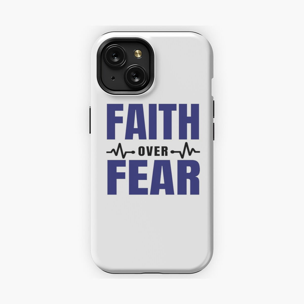 Latimore Protective iPhone Case Faith Over Fear Inspirational Slogan ...