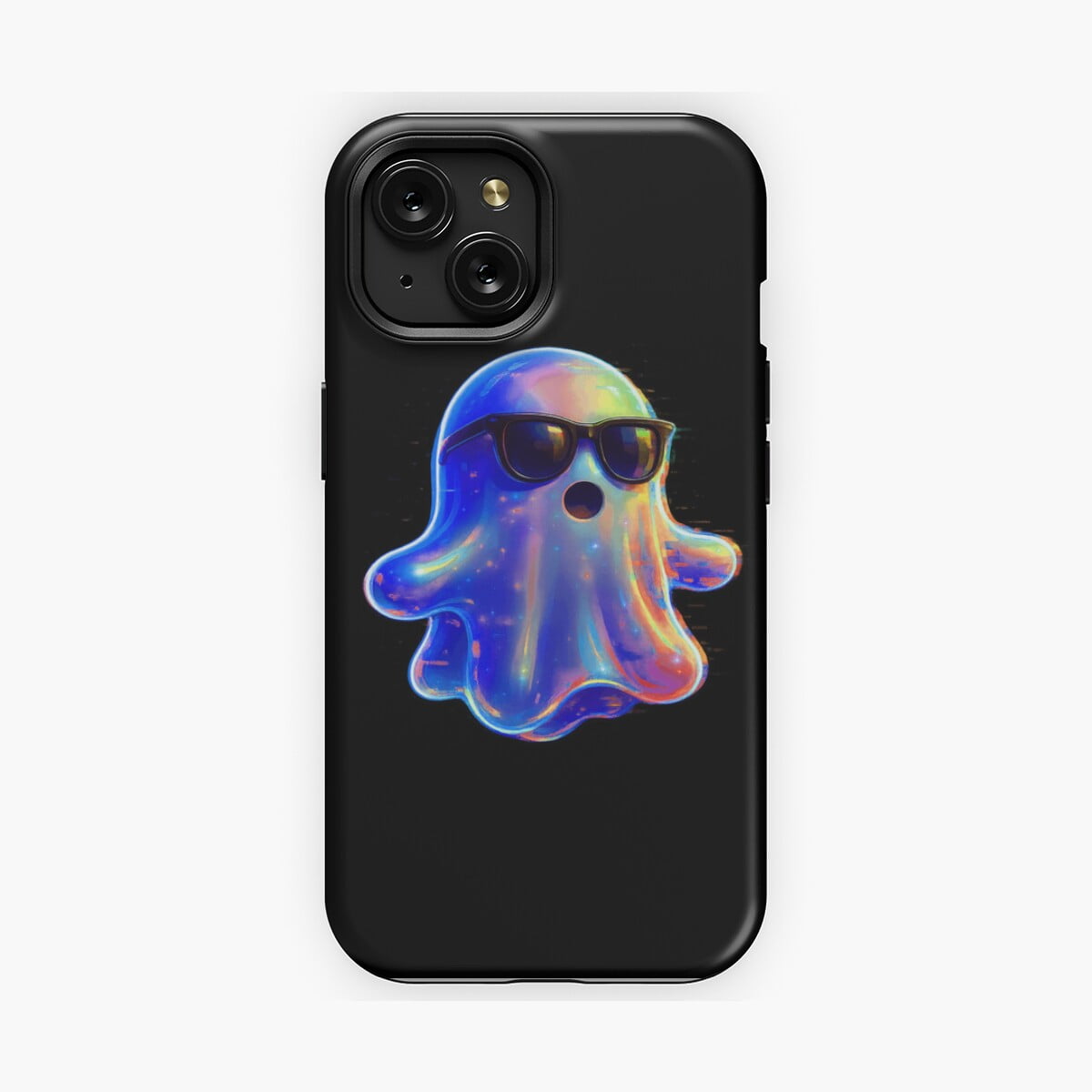 Latimore Protective iPhone Case Glitched Neon Ghost Phone Case with ...
