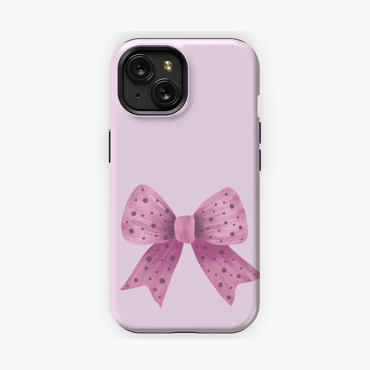 Latimore Protective iPhone Case Hand Drawn Pink Ribbon Bow Phone Case ...