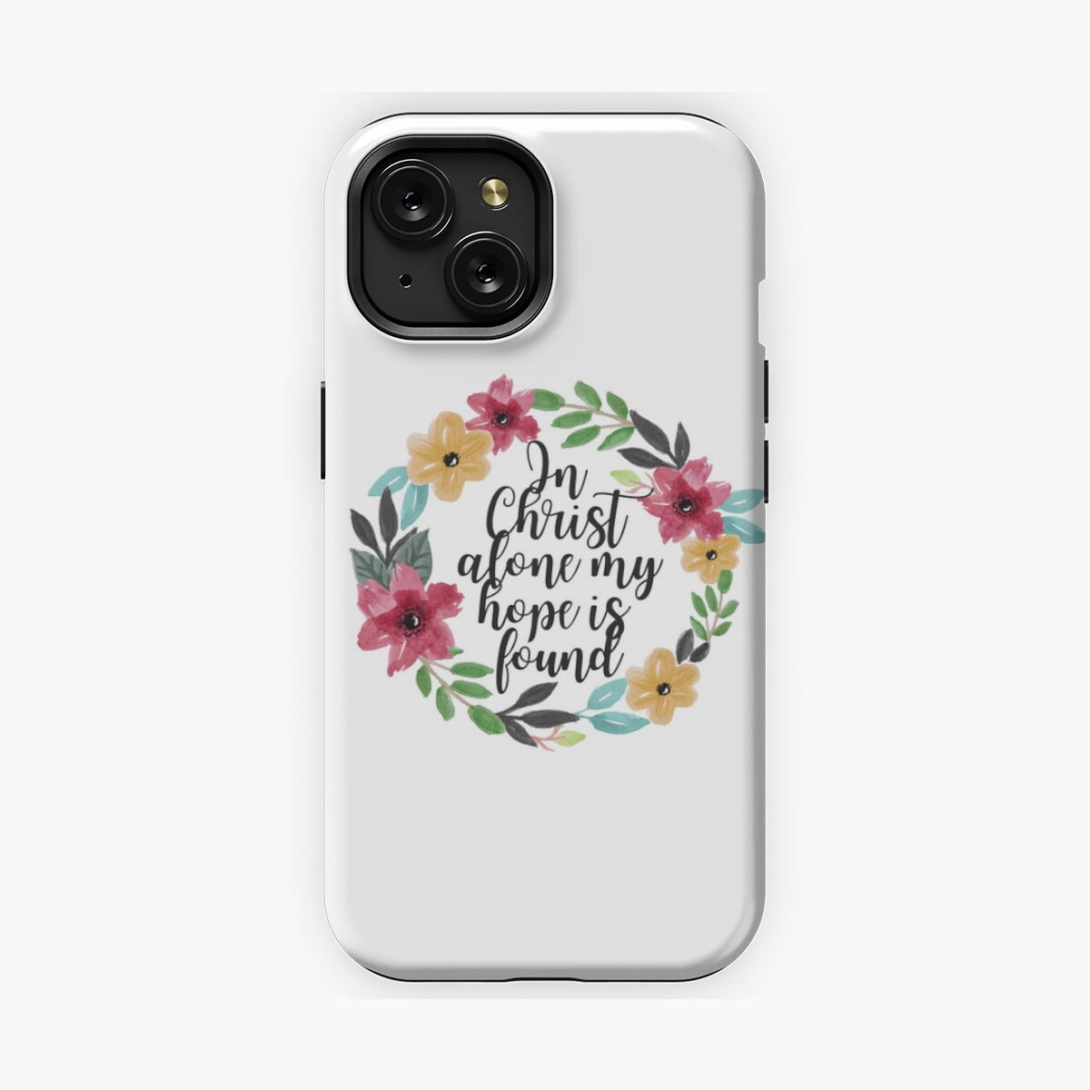 Latimore Protective iPhone Case In Christ Alone Color Flower Crown ...