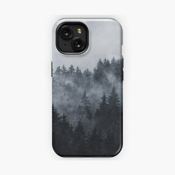 Latimore Protective iPhone Case Misty Wilderness Forest Blue Fog Phone ...