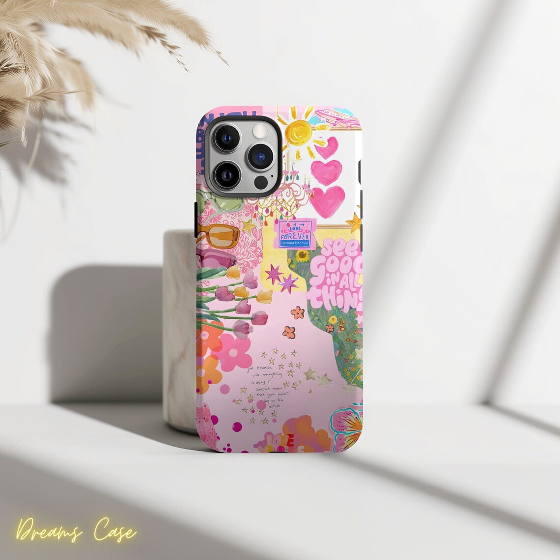 Latimore Protective iPhone Case Pink Coquette Collage Phone Case for a ...