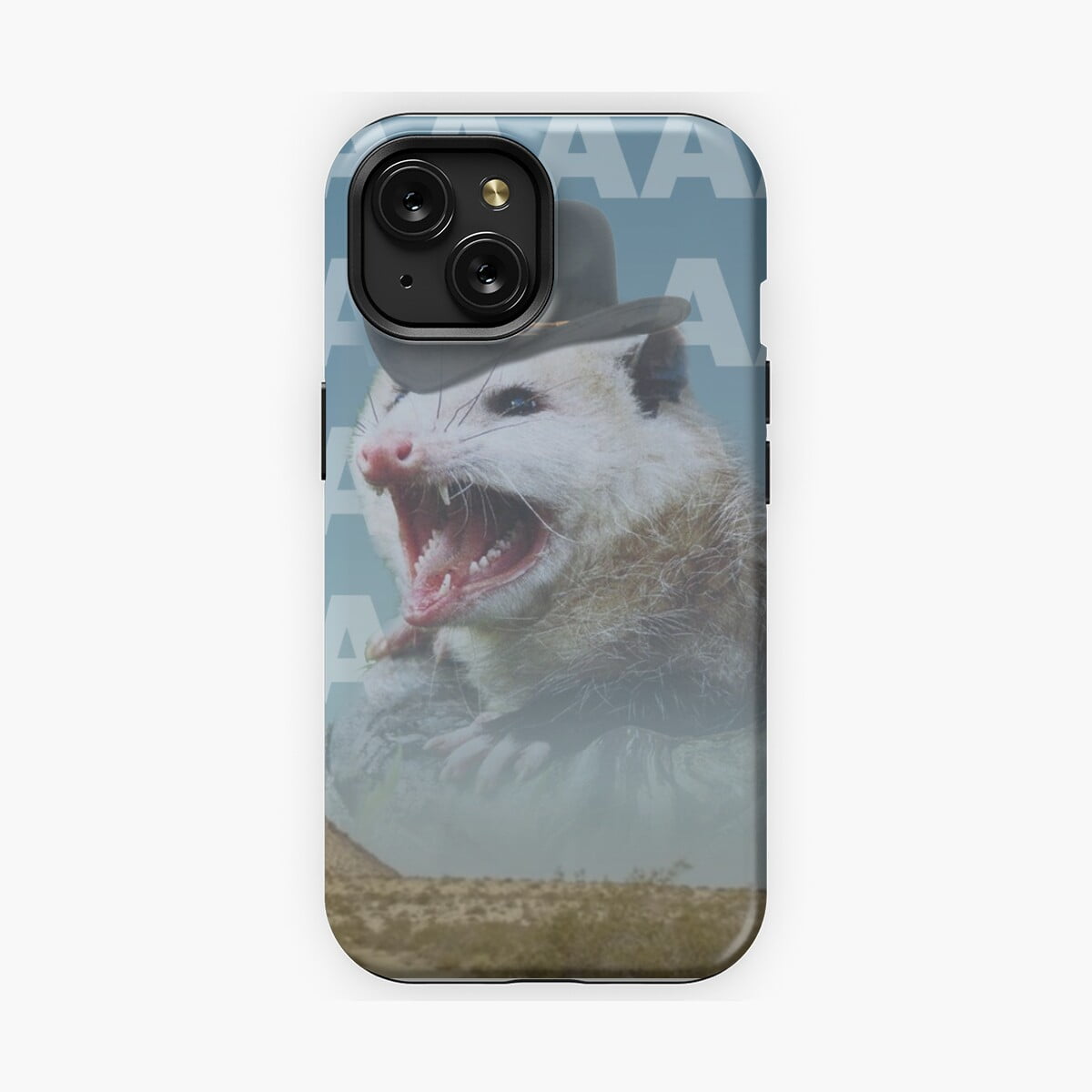 Latimore Protective iPhone Case Screaming Cowboy Possum Cartoon Style ...