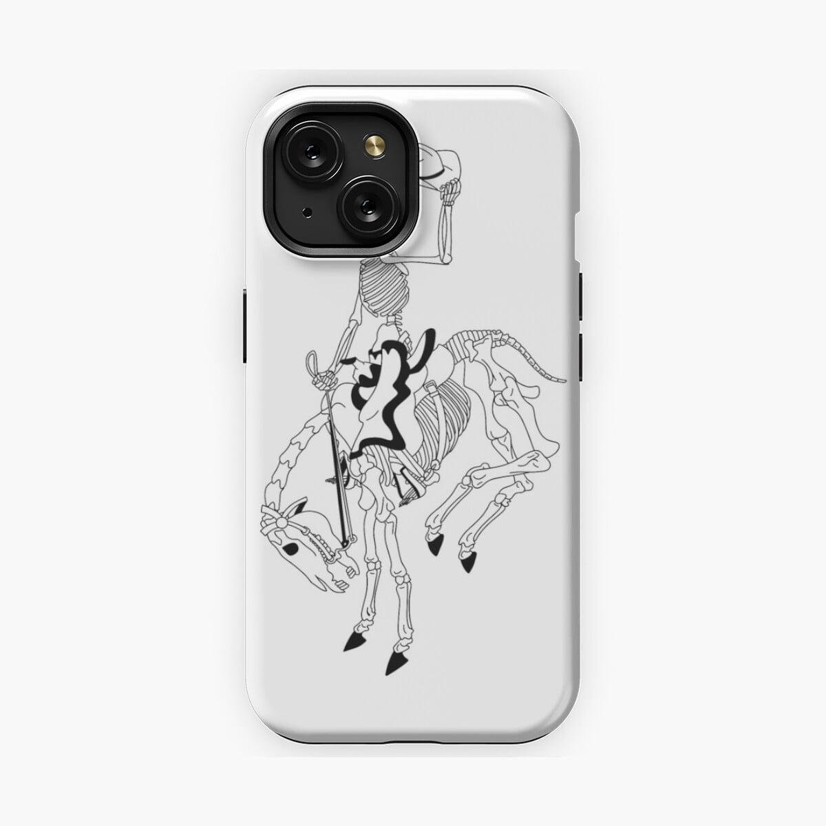 Latimore Protective iPhone Case Skeleton Cowboy Rustic Western Style ...