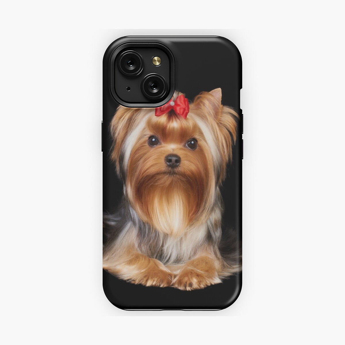Latimore Protective iPhone Case Yorkie Dog with Bow Phone Case Cute Pet ...
