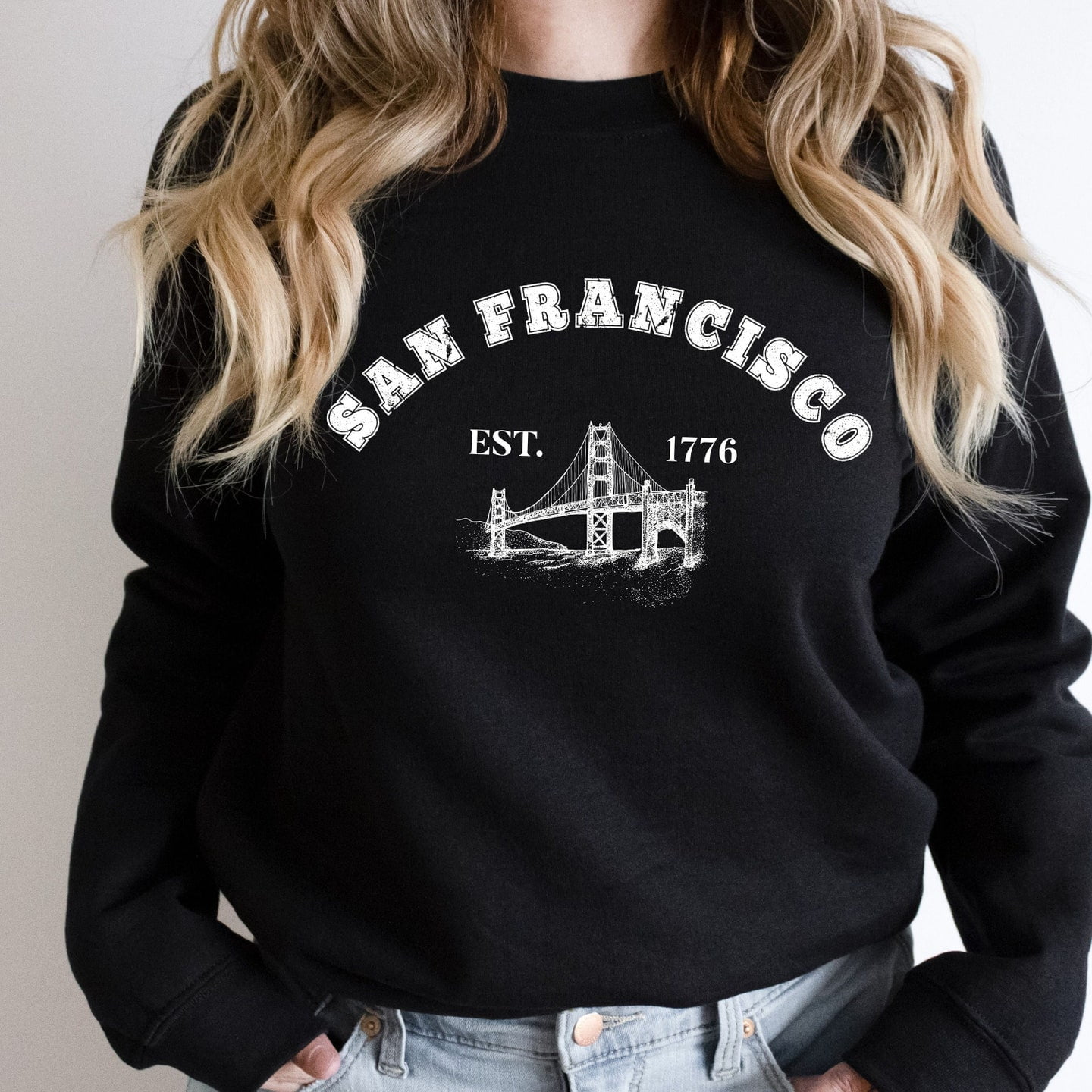 Latimore San Francisco Sweatshirt, Vintage California Crewneck, Golden ...
