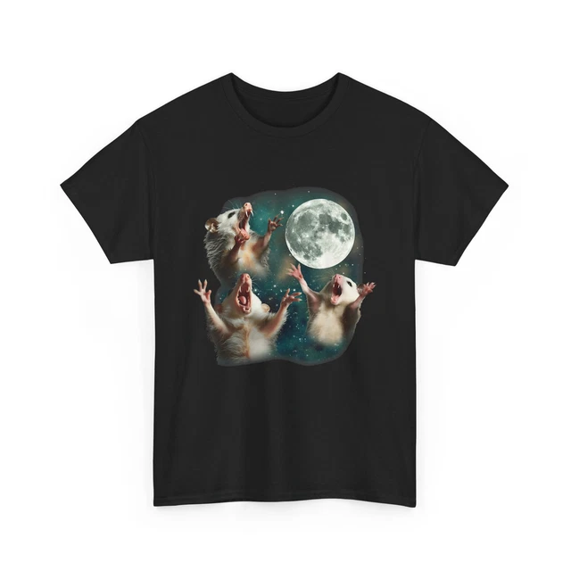 Latimore Three Possum Moon | 3 Opossum Weird Cursed T-Shirt All Size S ...